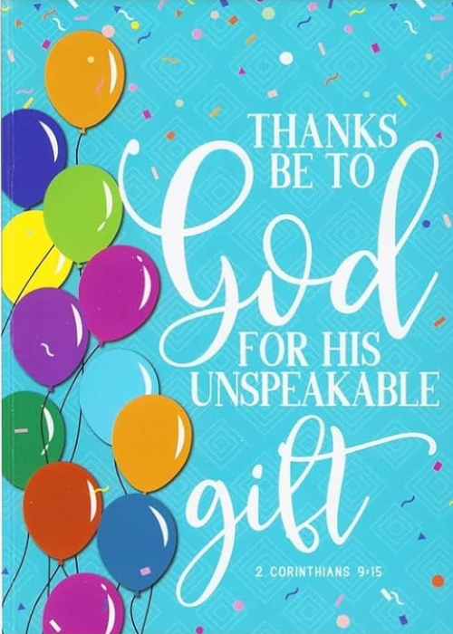 Thanks be to God for his unspeakable gift - 6 tarjetas – Inspiracion